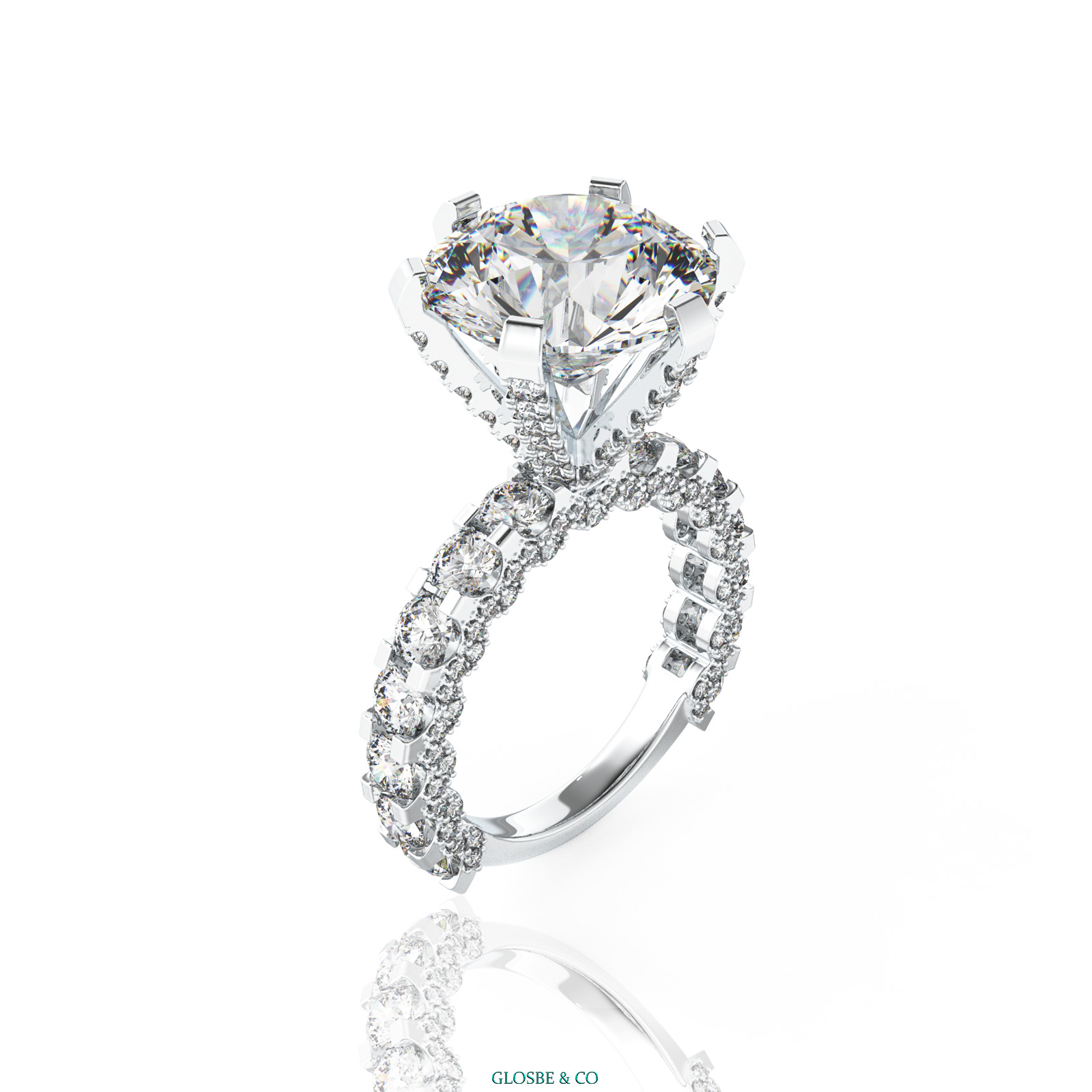 Nhẫn Bạc Nữ Luxury VIP 12mm