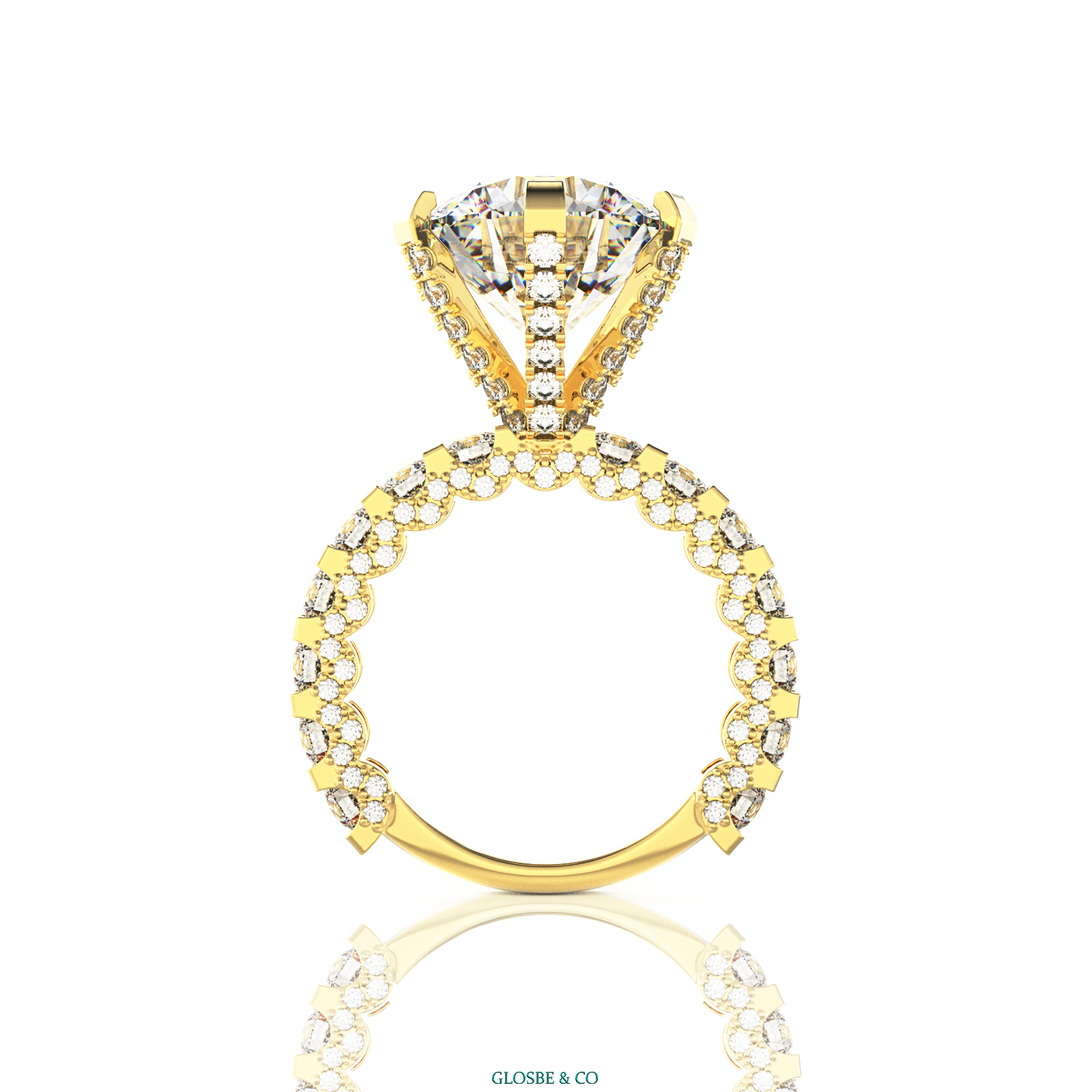 Nhẫn Bạc Nữ Luxury VIP 12mm