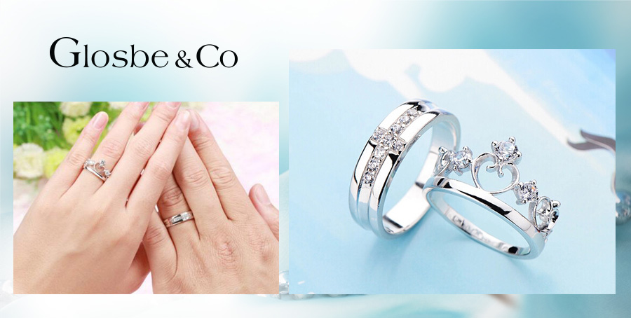 Nhẫn Cưới Cặp Đôi Bạc Vàng King & Queen Glosbe & Co